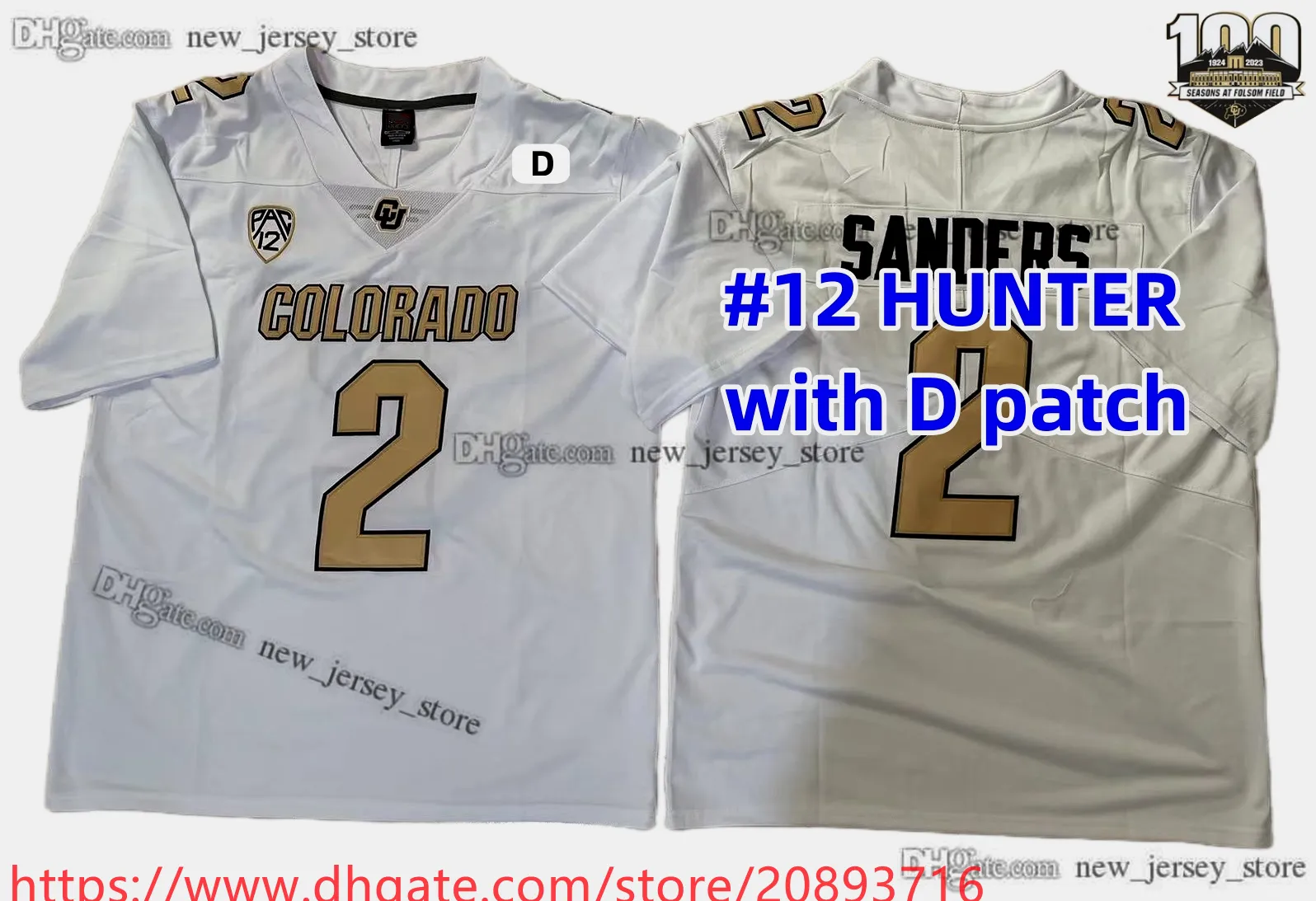 2023 Legend Colorado Football Colorado Buffaloes Custom S 6XL With Travis Hunter Stitch And Pac ...