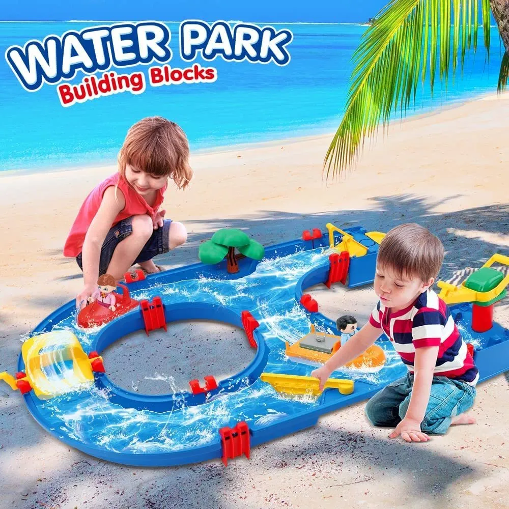 DHgate.com:39pcs DIY Mini Water Park Building Blocks Toy for Kids, Bath ...