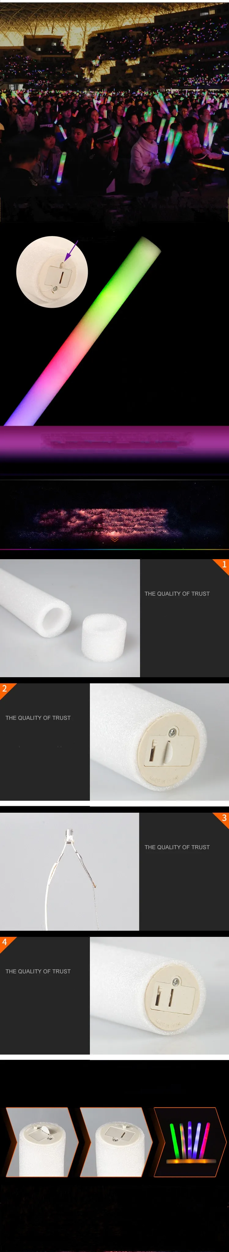 DHgate.com:Wholesale Colorful Sponge Glow Sticks, 8 Inch Party Glow ...