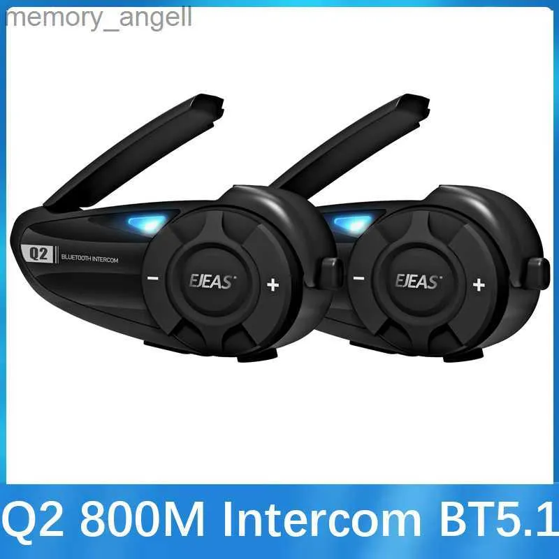 Motorcycle Helmet Intercom: EJEAS Q2 Bluetooth 5.1 Headset - Quick Pair ...