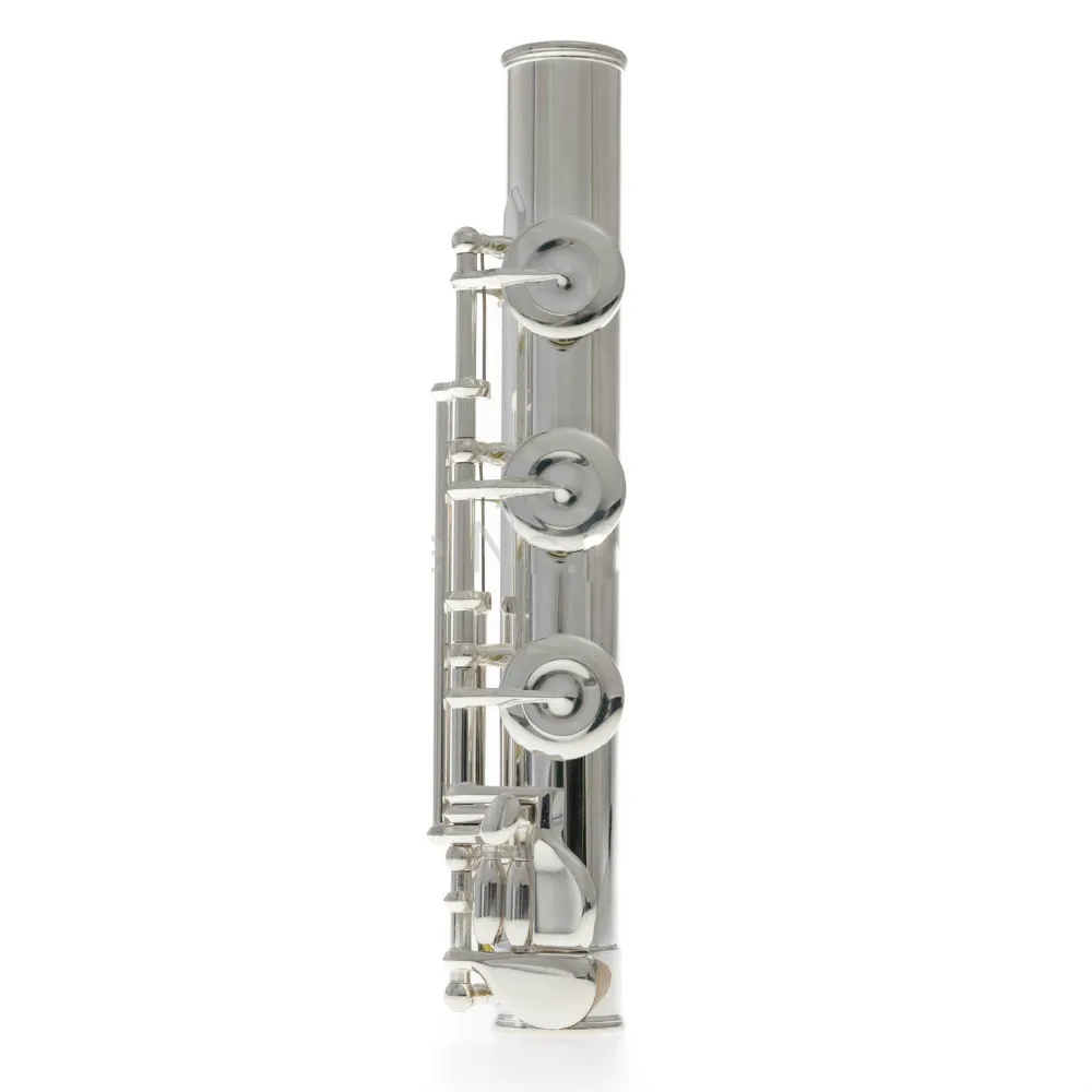 DHgate.com:High Quality Silver Plated 17 Key Open Hole Flute Instrument ...