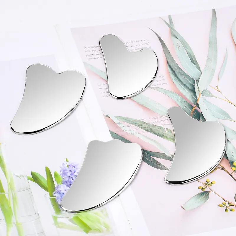 Stainless Steel Gua Sha Tool - Facial Scraping Massage Board for Anti ...