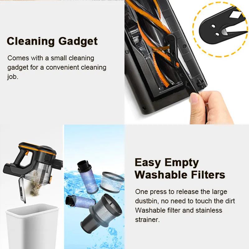 ₩1,062,821에서 Inse S600 무선 진공 청소기 250W 모터 23KPA 스틱 진공 청소기 45 분 런타임 핸드 헬드 ...