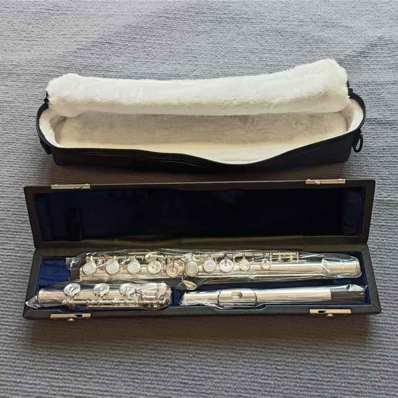 DHgate.com:Professional 17-Key Silver Plated Open Hole Flute ...