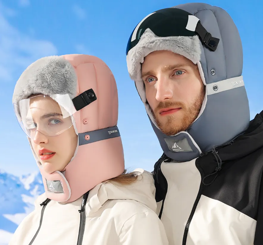 DHgate.com:Unisex Winter Hat with Detachable Face Shield: Thick Warm ...