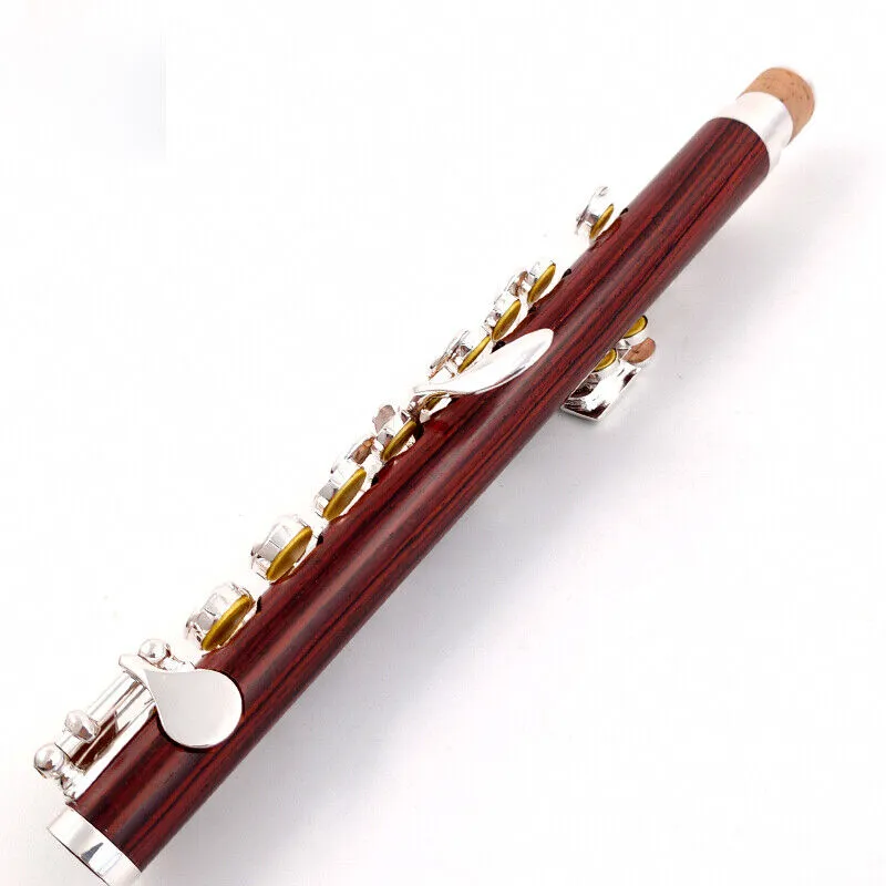 DHgate.com:Professional Rosewood C-Key Piccolo Half Flute with Silver ...