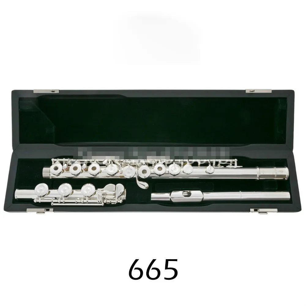 DHgate.com:High Quality Silver Plated 17 Key Open Hole Flute Instrument ...
