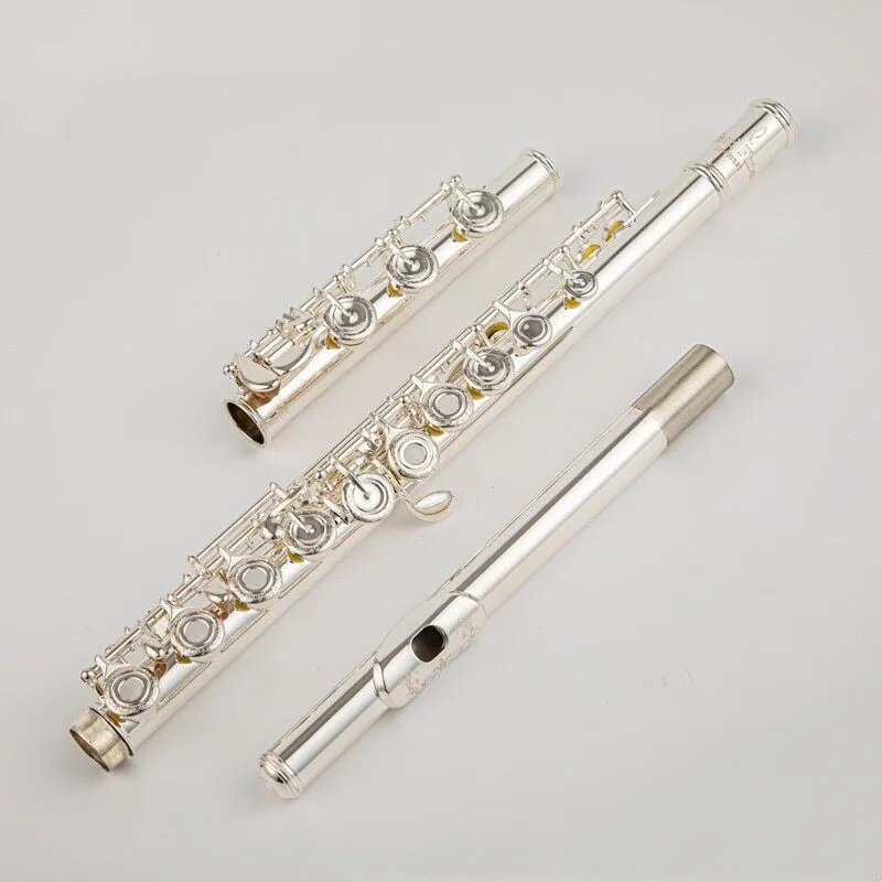 Professional Silver Plated Flute - French Key, Split E, B Foot Joint ...