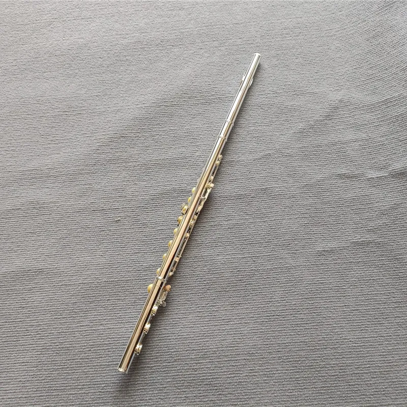 Professional Silver Plated Flute - 17 Key Open Hole Electromechanical ...