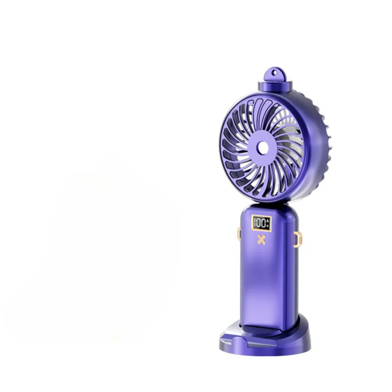 1/5000/2500mAh Portable Spray Mist Fan With LCD Display, 5 Gear Mini ...