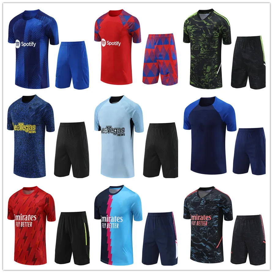DHgate.com:Mens Short Sleeve Soccer Training Tracksuit Set, Breathable ...