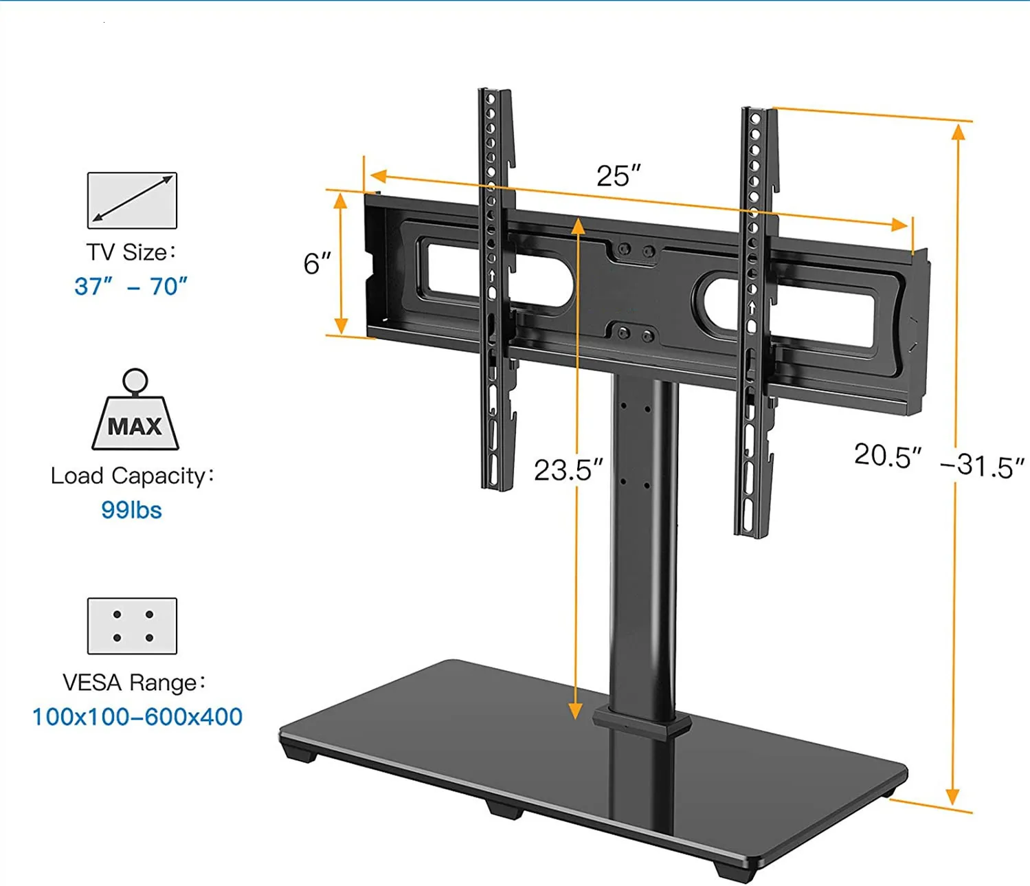 DHgate.com:Height Adjustable Aluminum Stand with Tempered Glass Base ...