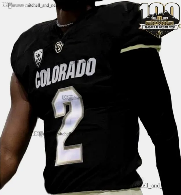 Custom NCAA Football New Legend Colorado Buffaloes 2 Shedeur Sanders ...