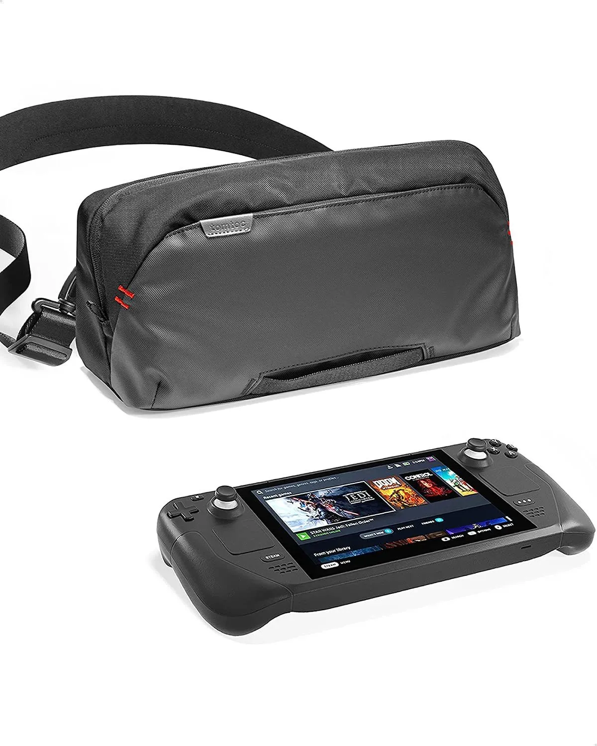 Premium Game Console Carrying Case - Travel Shoulder Bag with Pockets ...
