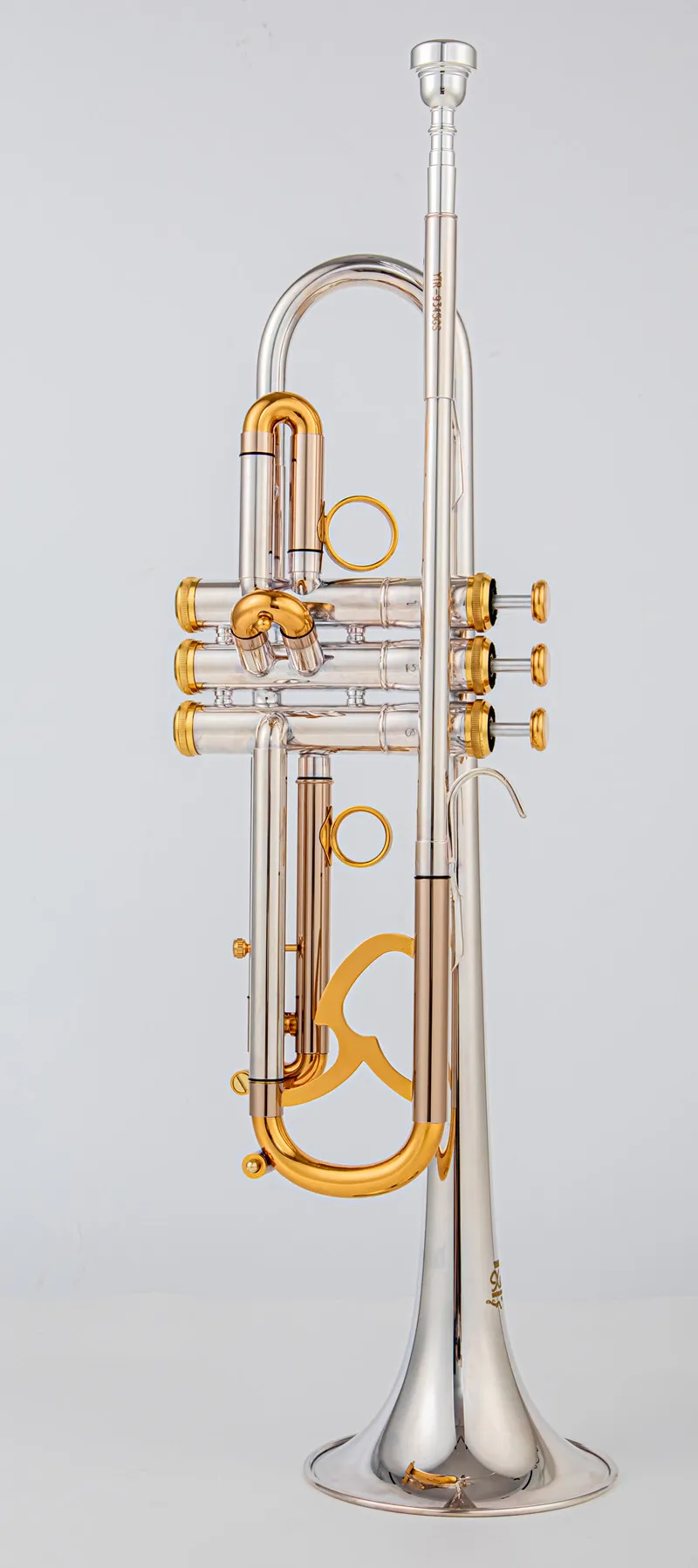 Professional Bb Trumpet - Gold & Silver Plated Brass Trompeta, High ...