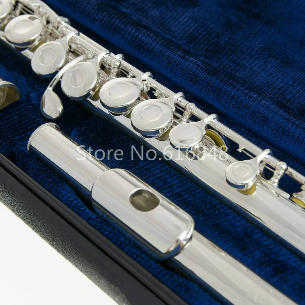 Professional C Flute - 16 Key Closed Hole Cupronickel Silver Plated ...