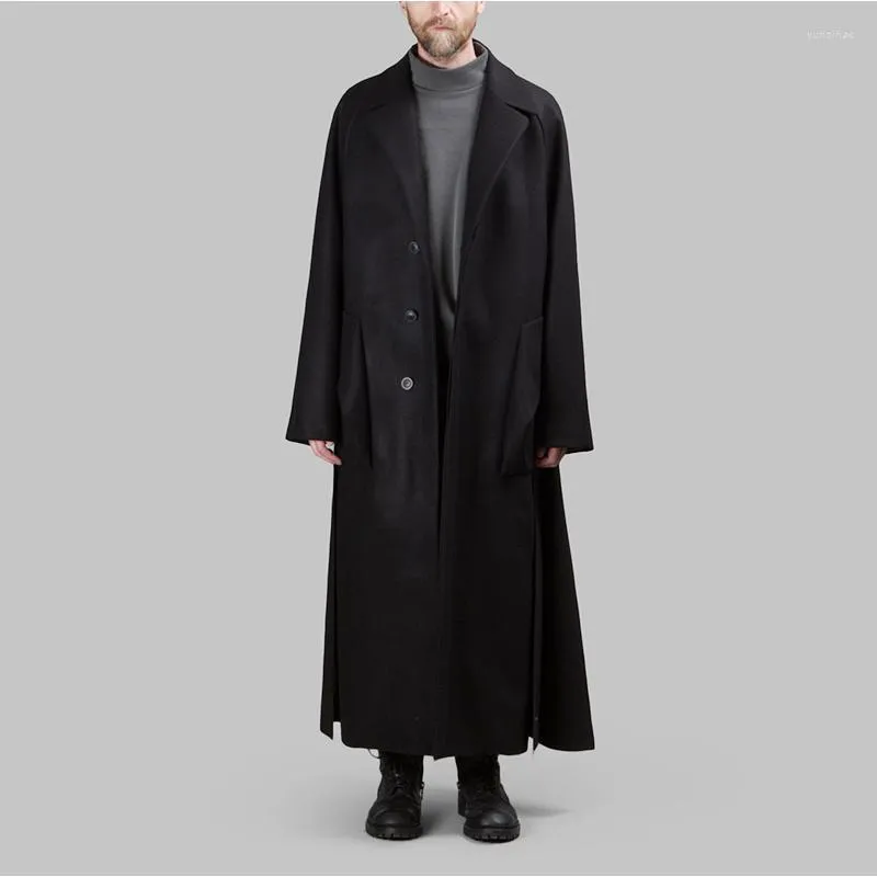 DHgate.com:Men's Wool Coat Long Woolen Profile Raglan Shoulder ...