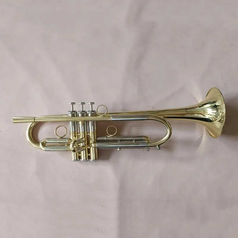 DHgate.com:New Arrival Bb Trumpet, High Quality Gold Lacquer Silver ...
