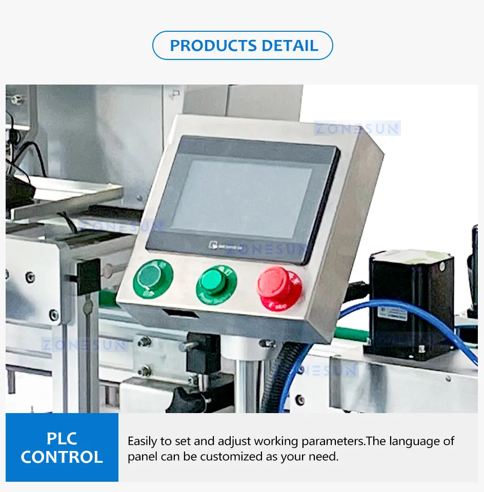 ZONESUN Automatic Label Applicator Corner Wrap Label Maker For Boxes ...