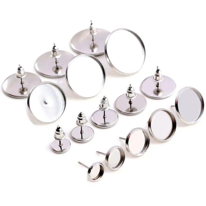 DHgate.com:Stainless Steel Earring Studs Base Settings for Jewelry ...