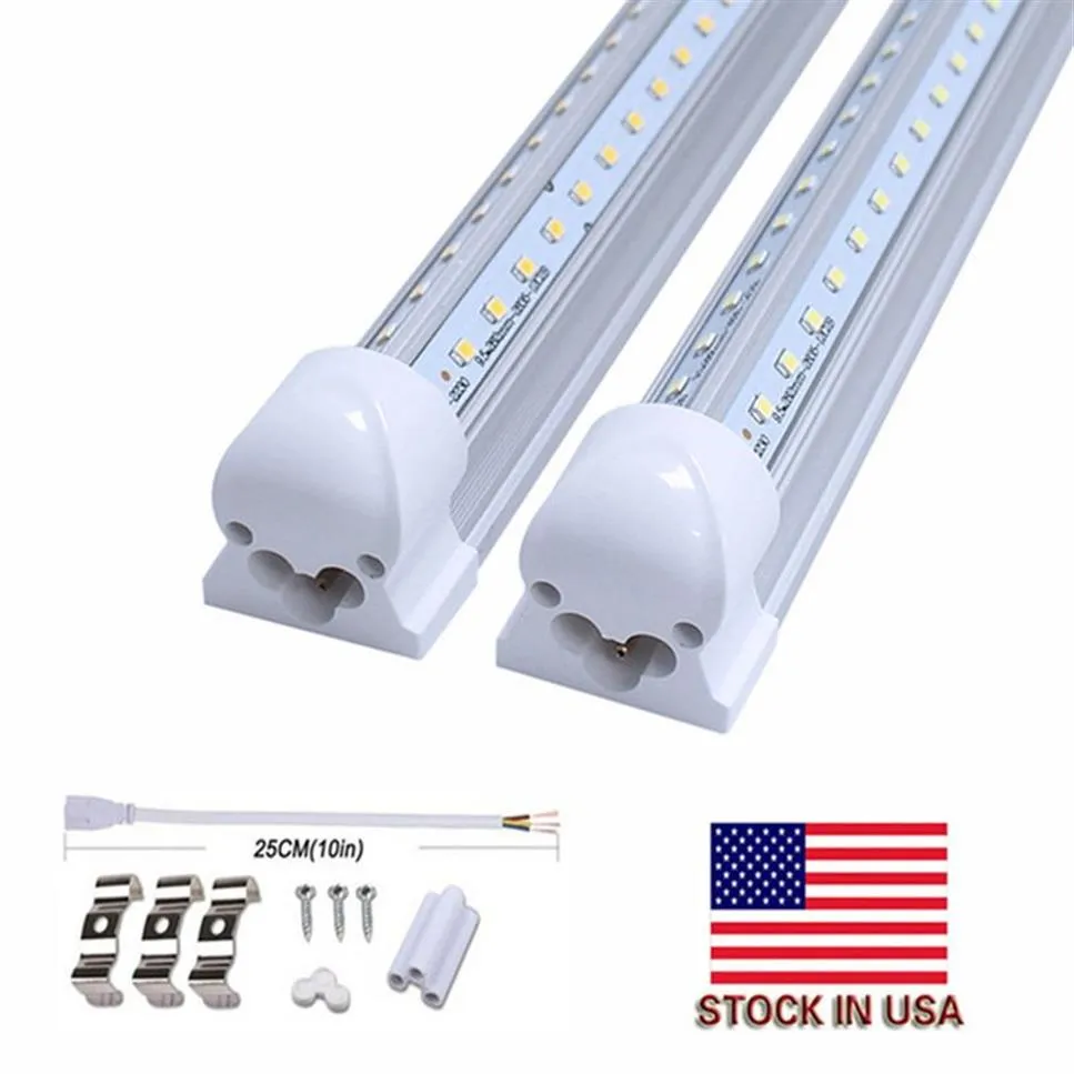 DHgate.com:8ft LED Shop Lights V Shape - 72W Double Row 2400mm ...