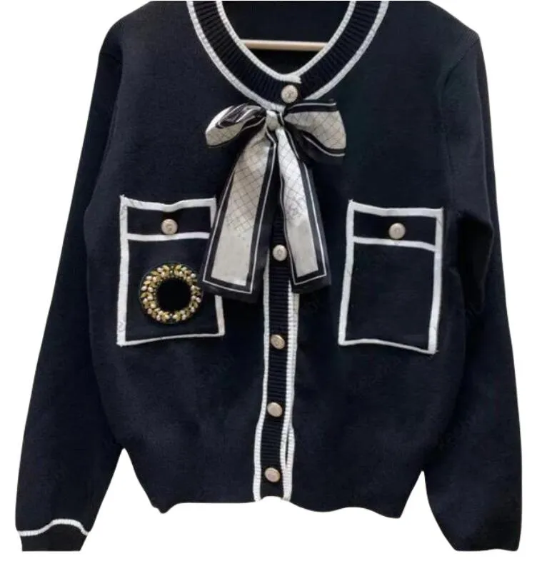 DHgate.com:Womens Autumn Luxury Designer High-Quality O-Neck Cardigan ...