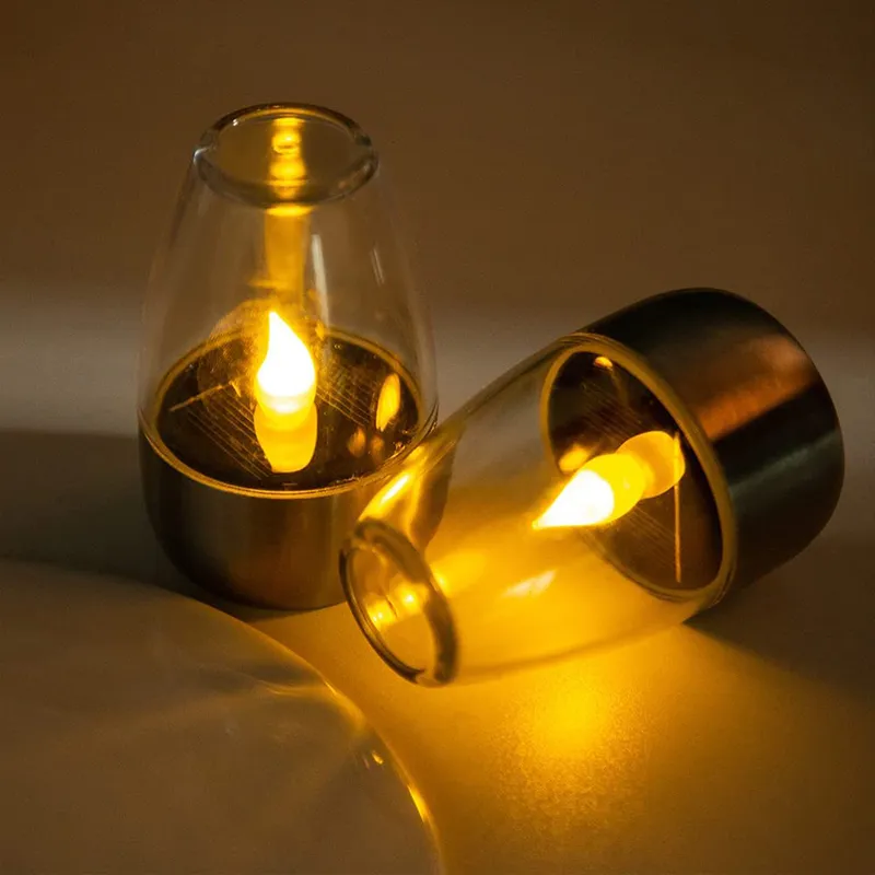 Solar Flameless Candles: Waterproof LED Tealights for Outdoor & Indoor ...