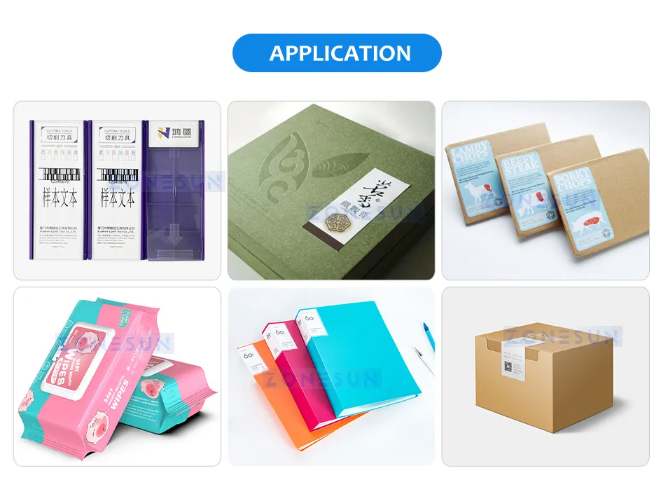 ZONESUN Automatic Label Applicator Corner Wrap Label Maker For Boxes ...
