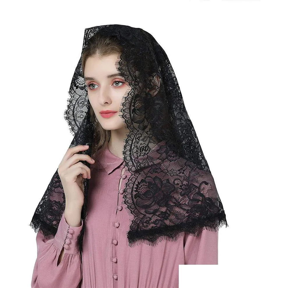 DHgate.com:Muslim Bridal Veil Lace Mantilla Drop Delivery Fashion ...