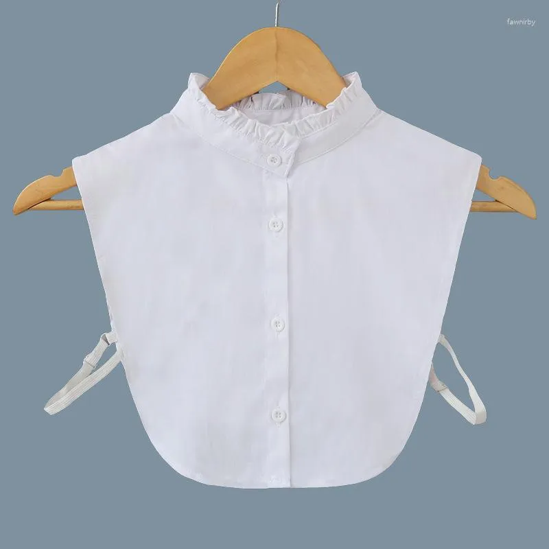 DHgate.com:Womens Autumn Winter Stand Ruffles Fake Collar Korean Solid ...