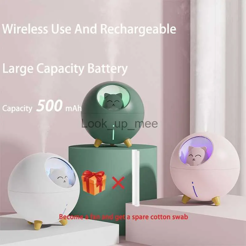 DHgate.com:Cute Cat Humidifier with Colorful LED Light - Ultrasonic ...