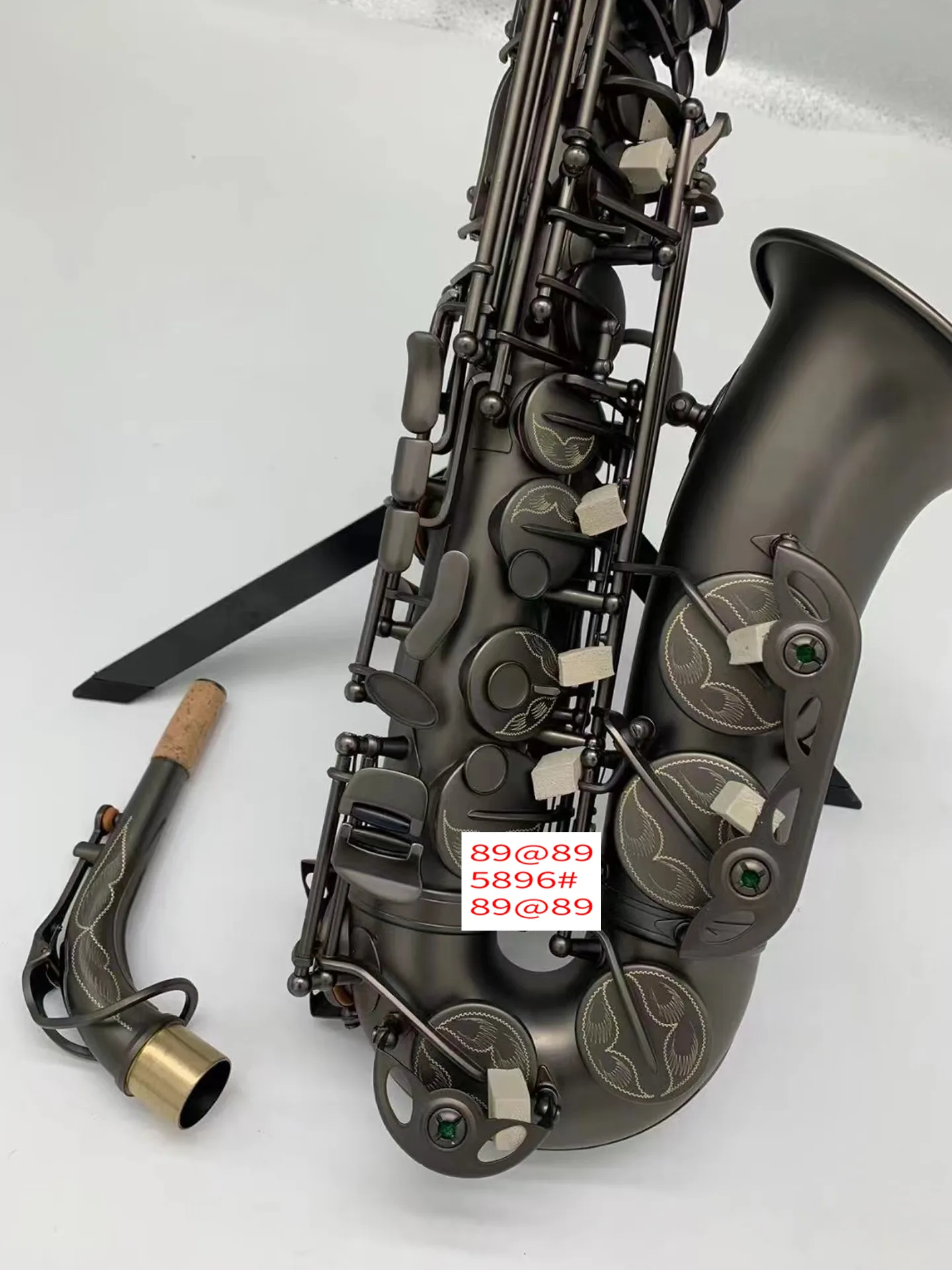 DHgate.com:Professional Alto Saxophone in Frosted Black Gold - High-End ...