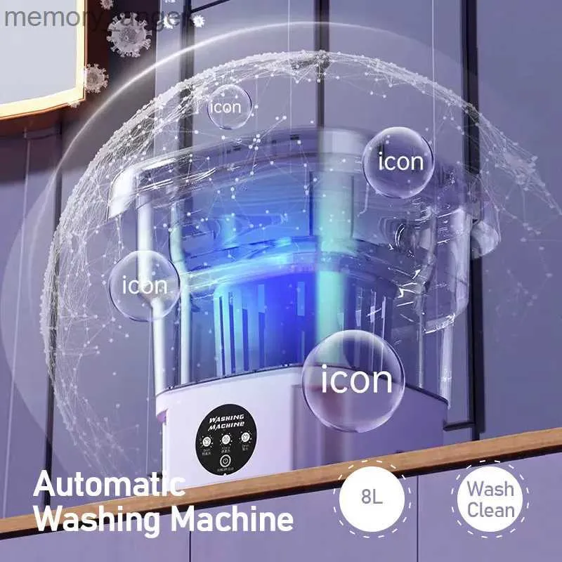 DHgate.com:Portable 8L Foldable Washing Machine with Dryer Bucket ...