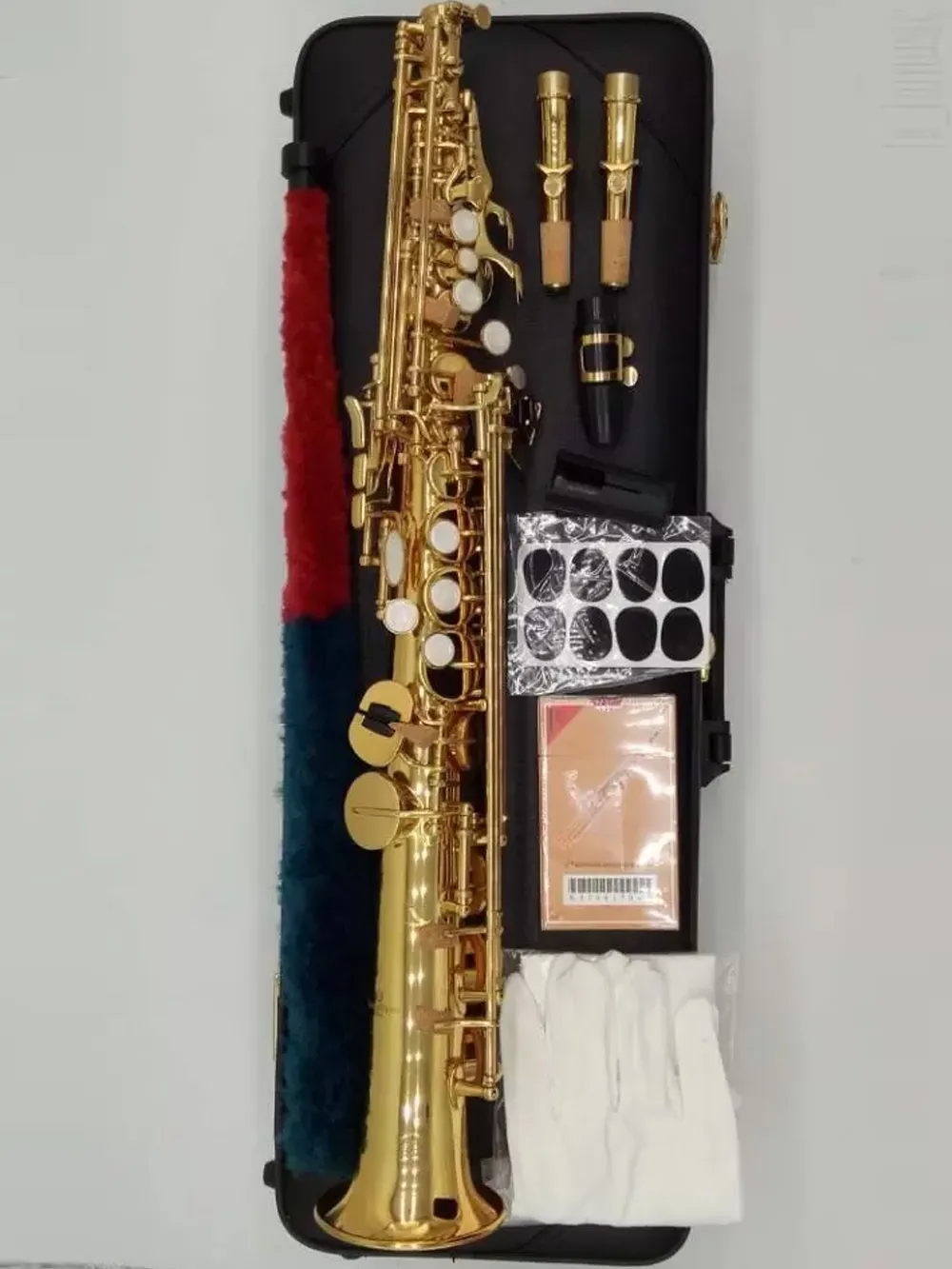 DHgate.com:Exquisite Gold-Plated Brass Soprano Saxophone for Professional Jazz Musicians:Musical ...