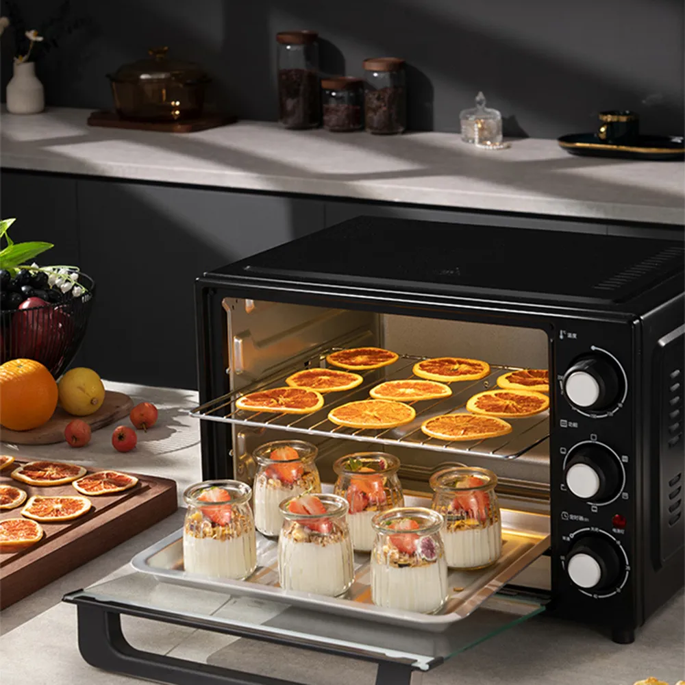 DHgate.com:32L Electric Oven, Stainless Steel Double-bridge Rotating ...