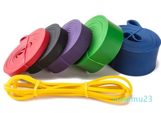 Latex Workout Rubber Loop Strength Resistance Band Gym Fitness ...
