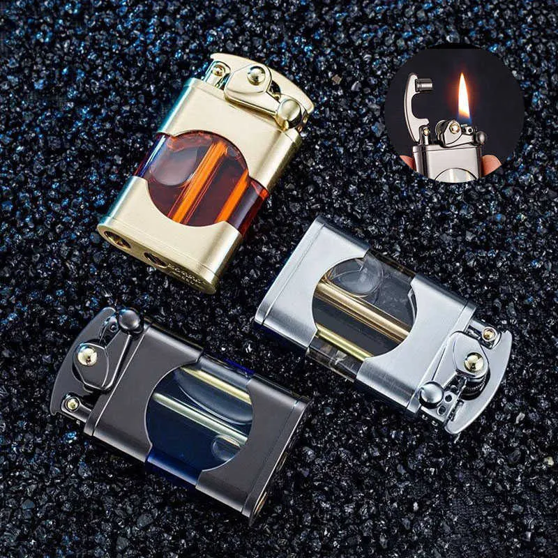 Lighters Lighters Kerosene Lighters Transparent Fuel Tank Metal Retro ...
