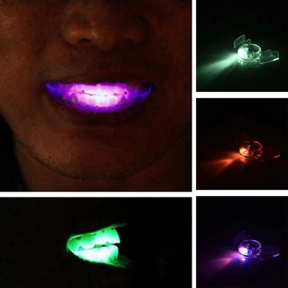 LED Mouth Braces - Flashing Teeth for Halloween, Raves & Parties! Light ...
