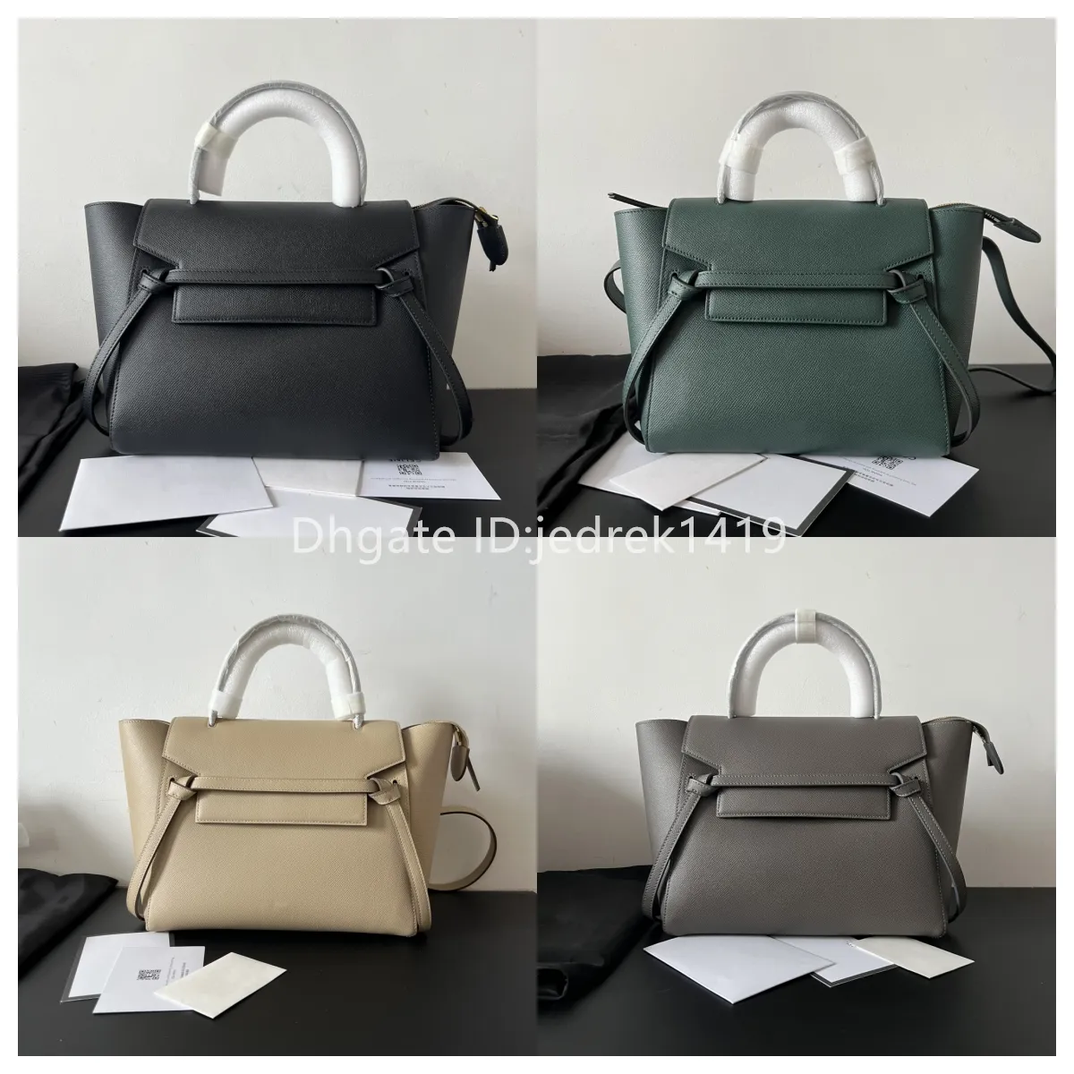 Designer Nano Calfskin Fanny Bag With Catfish Print, Drawstring Closure ...