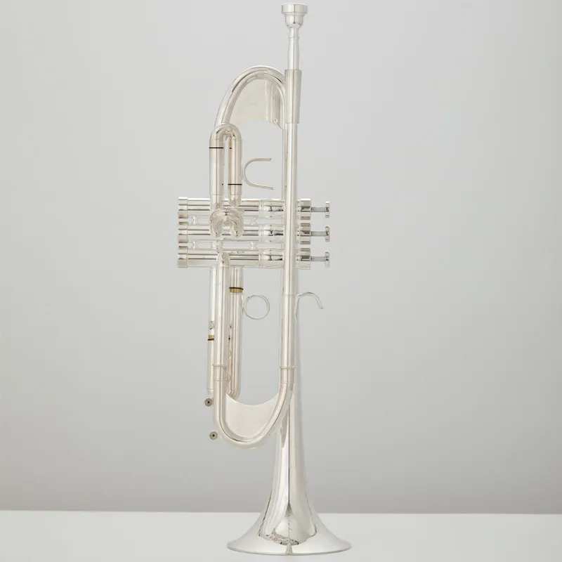 DHgate.com:Silver-Plated Bb Trumpet with 7C Mouthpiece, Bag, and Gloves ...