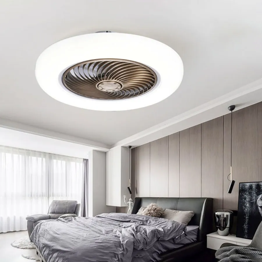 Modern Ceiling Fan With Light For Bedroom: Dimmable LED Kitchen Ceiling ...