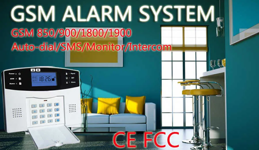 Alarm System: Emastiff 433mhz Wireless Wired Gsm Burglar Alarm Home ...