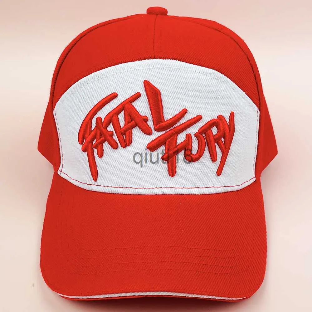 Ball Caps Anime Game Baseball Hat Terry Bogard Boxing Cosplay Red ...