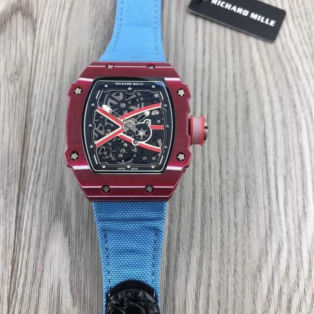 Men's Richie Miller Rm67-02 Superclone Skeleton Watch with Carbon Fiber ...