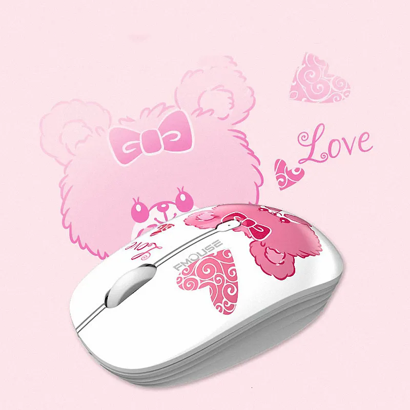 M101 Wireless Onikuma Mouse 2.4G Cute Silent Optical Cartoon Computer Onikuma Mouse With USB ...