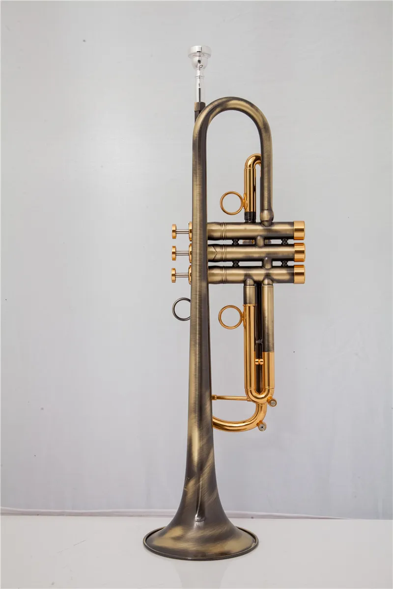DHgate.com:Antique Copper Bb Trumpet for Beginners, Small Bb Trumpet in ...