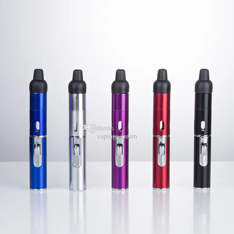 CSYC EL003 Dab Rig Smoking Pipes Tobacco Dry Herb Click Button Metal ...