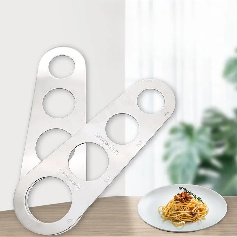 Stainless Steel Pasta Ruler With 4 Serving Portion For Easy Clearing ...