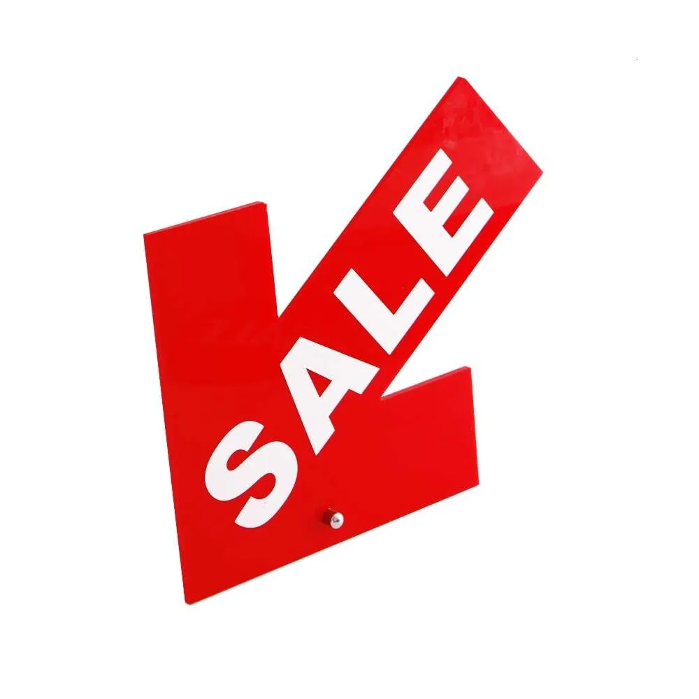 Red Acrylic Sale Sign Scare STANDEE TOPPER للترويج لمتجر البيع بالتجزئة ...