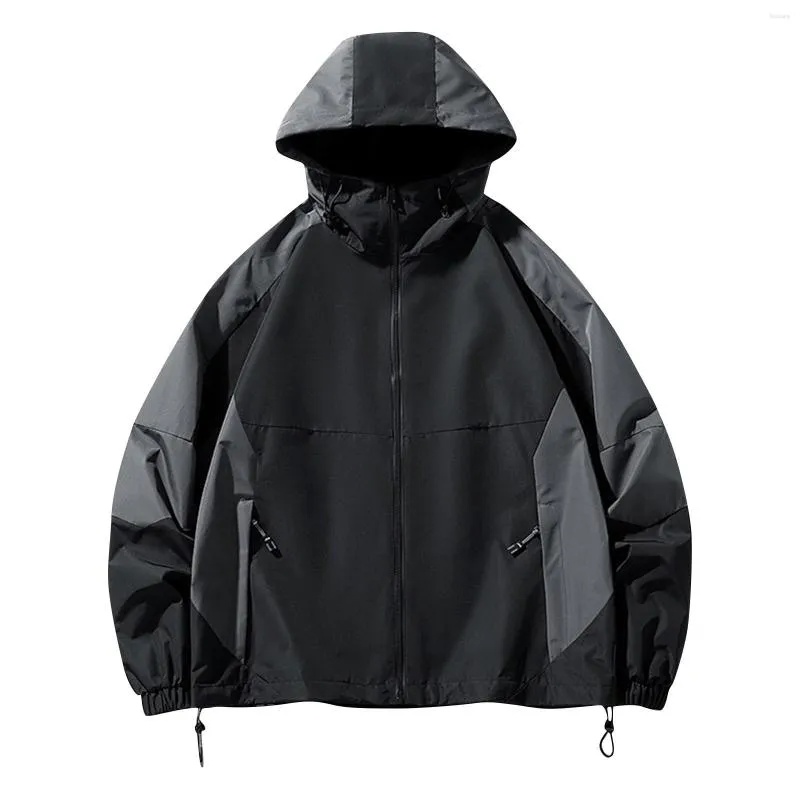 DHgate.com:Mens Casual Zippered Trench Coats: Autumn Rq Letter Hooded ...